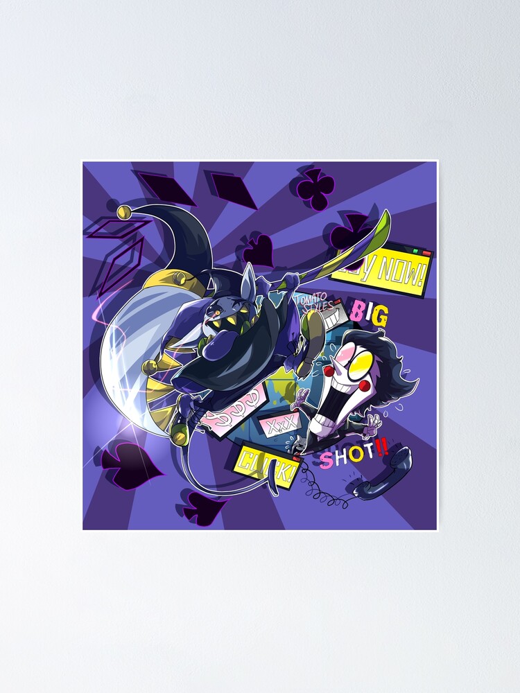"Jevil and Spamton" Poster for Sale by TomatoStyles | Redbubble