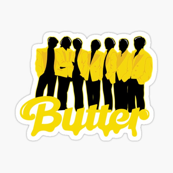"Butter" Sticker for Sale by daphinteresting | Redbubble