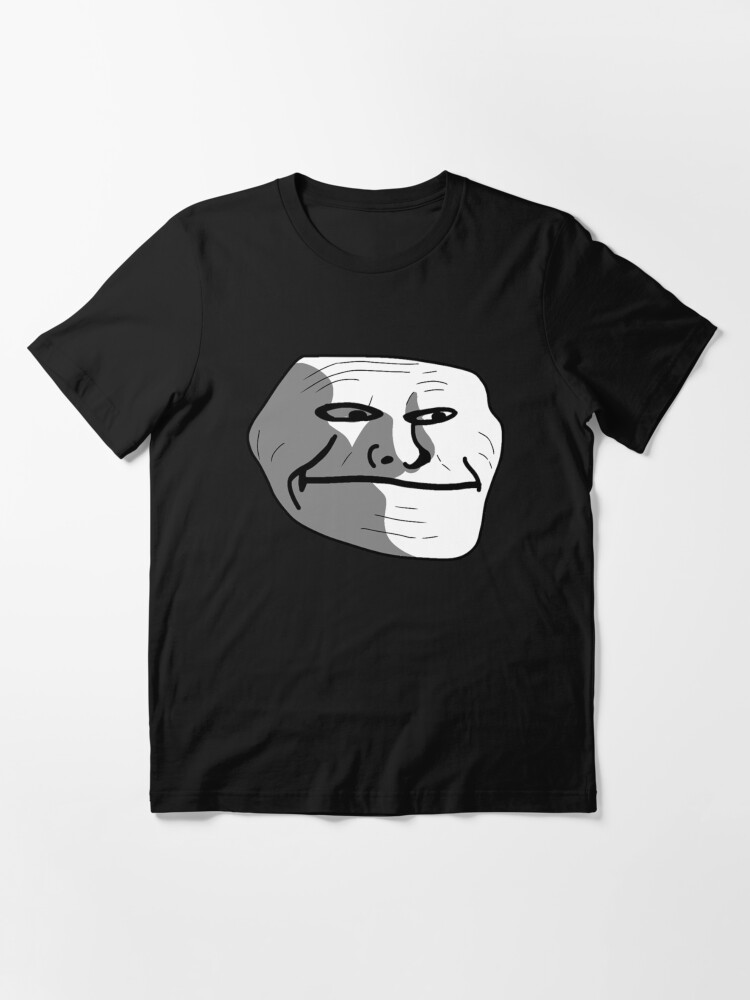 "Sad trollge face Artwork in black " T-shirt for Sale by CultPosterz ...