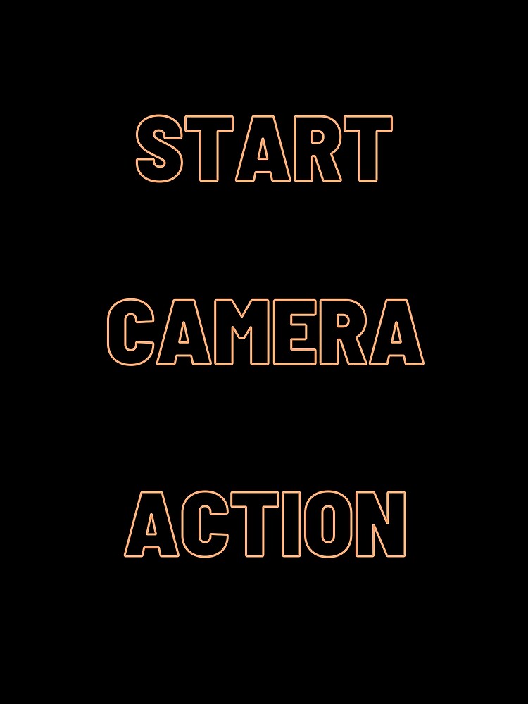 "start camera action" Poster for Sale by Parz--Art | Redbubble