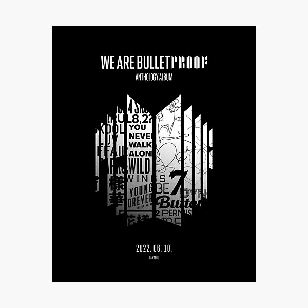 "bts logo proof comeback 2022 we are bulletproof logo concept photo yet ...