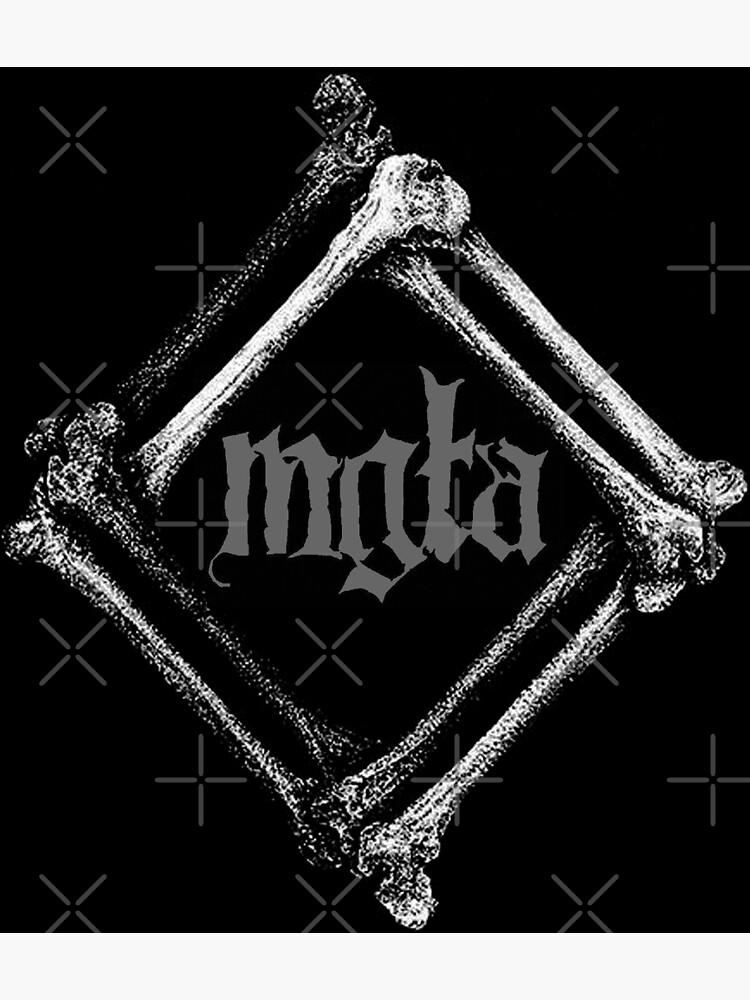 "Bone Logo by MGLA Classic Old School Black Metal" Photographic Print ...