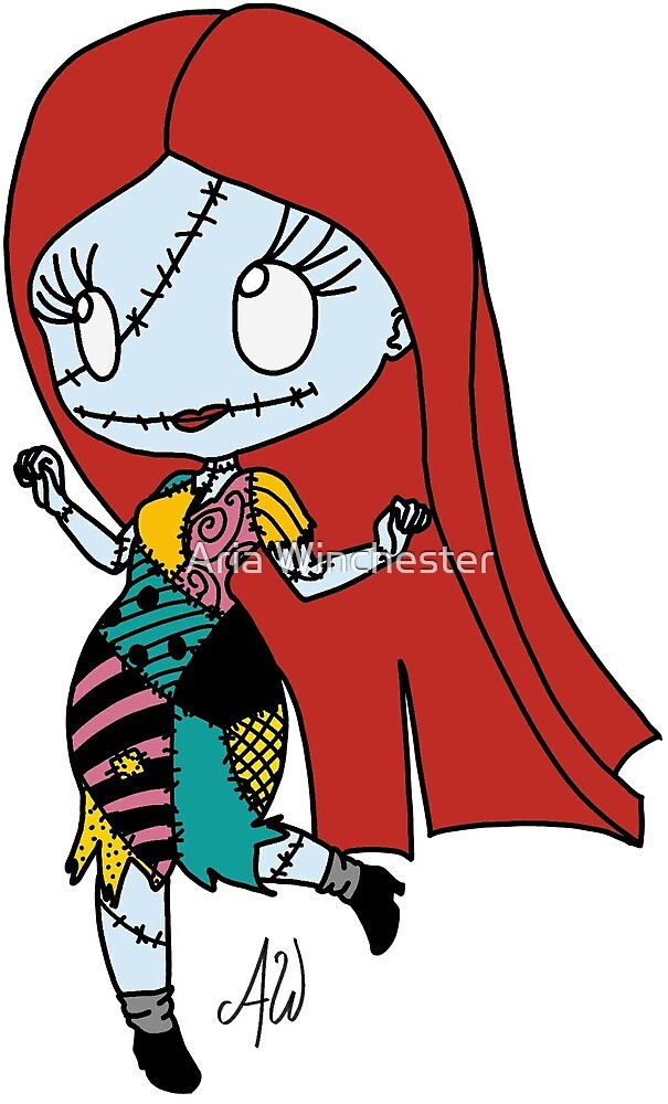 "Sally Chibi (full color)" by AzureWhichcraft | Redbubble