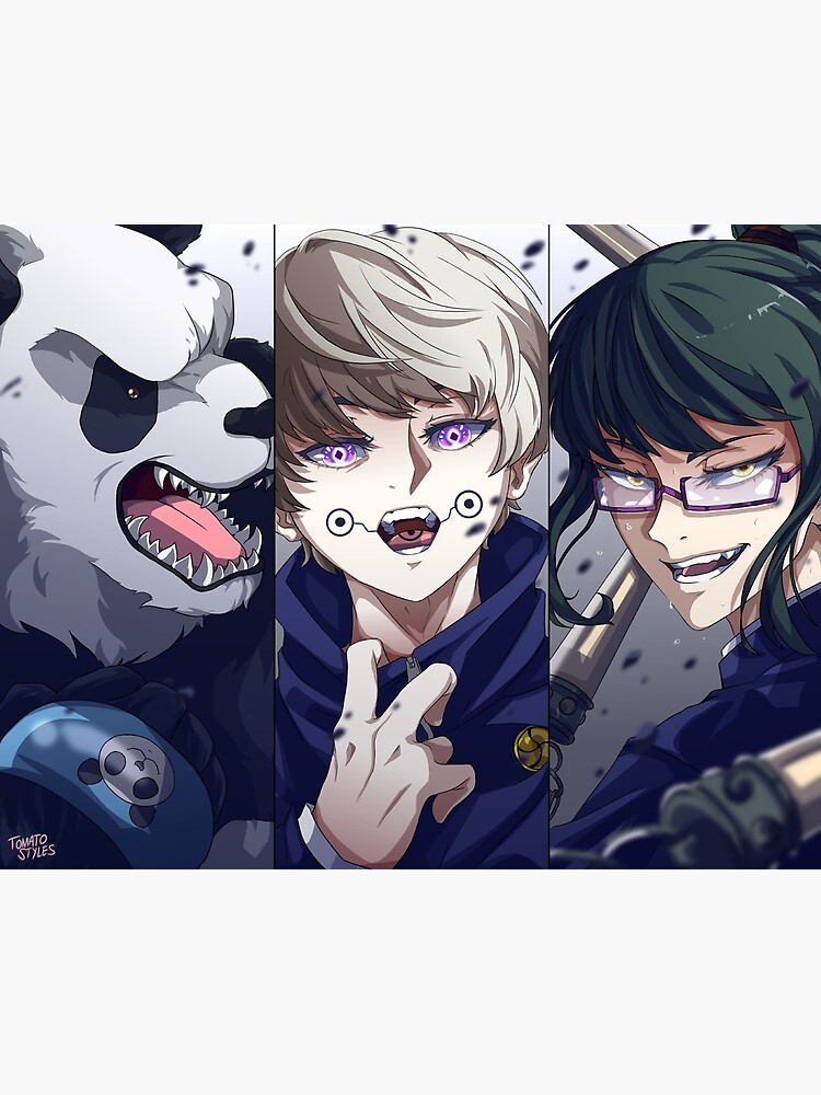 "JJK Panda, Toge and Maki" Poster by TomatoStyles | Redbubble