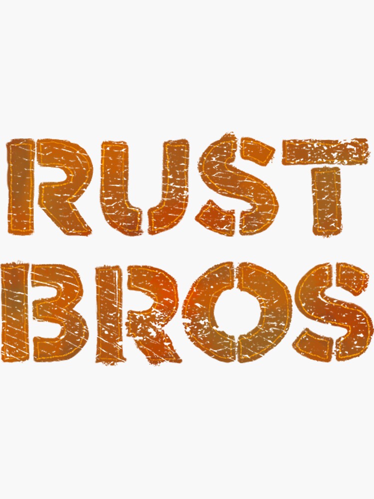 "Rust Bros T-Shirtrust valley restorers" Sticker for Sale by VanGoloe ...