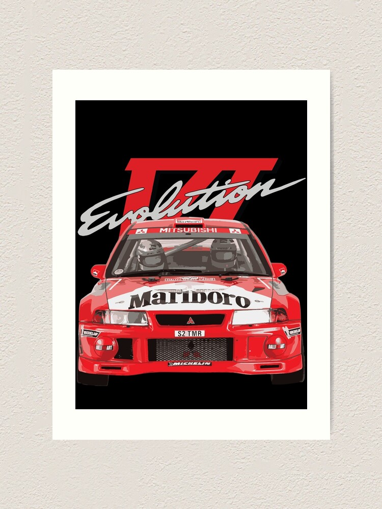 "Evo 6 VI TME WRC RALLIART Mitsubish Evolution Enkei Tommi Mäkinen" Art Print for Sale by ...