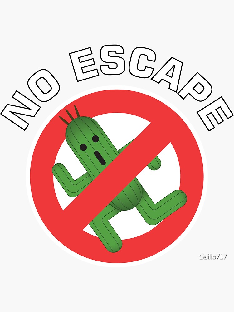 "NO ESCAPE" Sticker for Sale by Sailio717 | Redbubble