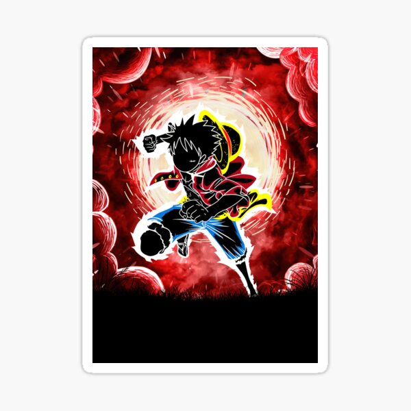 "Luffy" Sticker for Sale by AaronWeedo | Redbubble