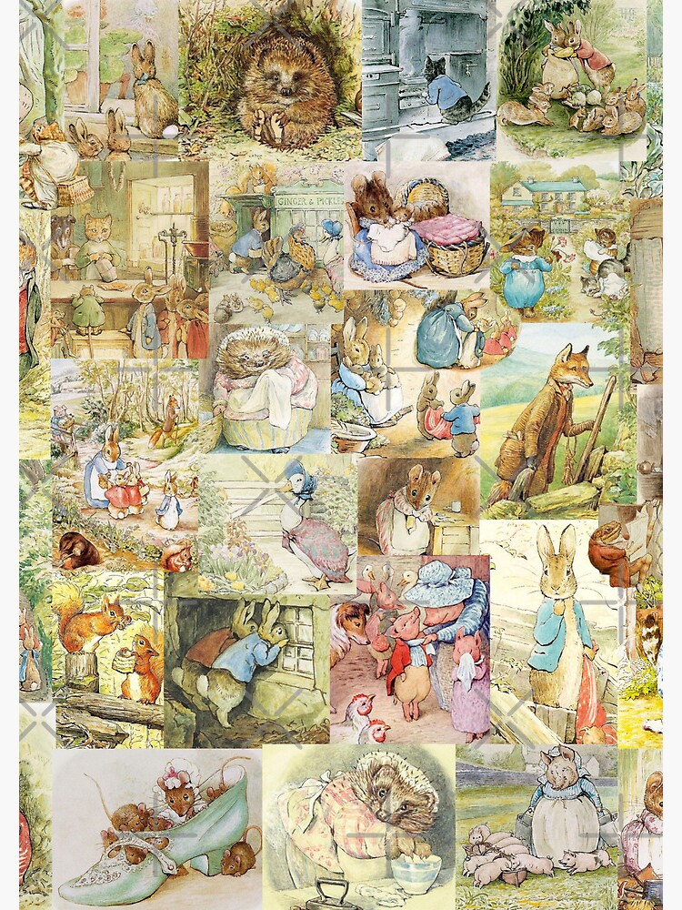 "Beatrix Potter Collage " Journal for Sale by BrambleBox | Redbubble