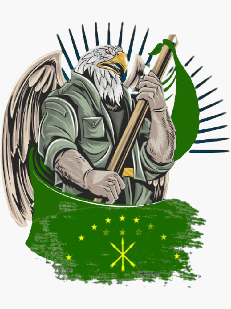 " adiga circassian logo" Sticker for Sale by Elbruz | Redbubble