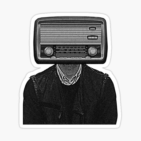 "a head boombox black a sweet" Sticker for Sale by meganfire | Redbubble