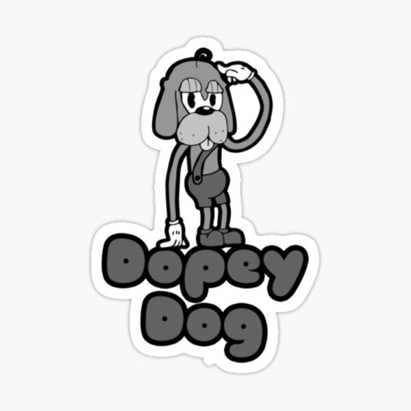 "Dopey Dog" Sticker for Sale by CrossStitchV | Redbubble