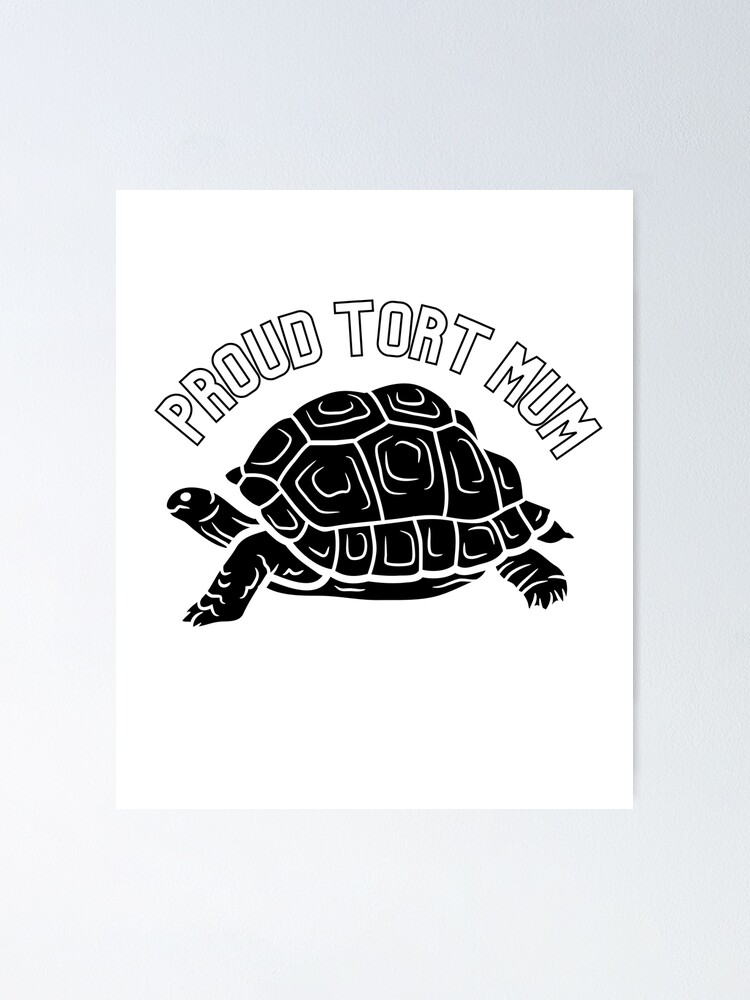 Poster « Fier Sulcata tortue maman dessin animé impression », par ...