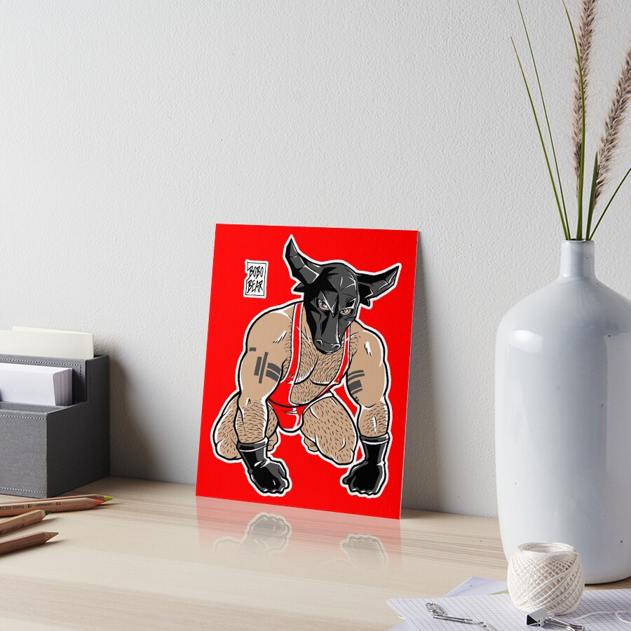 "BULL MASK" Art Board Print for Sale by bobobear | Redbubble