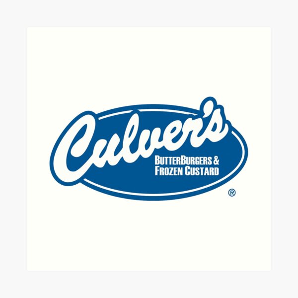 "The Original beverage Culver's logo Fries logo" Art Print for Sale by ...