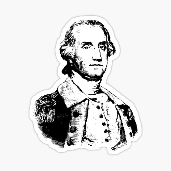 "George Washington" Sticker for Sale by duck1man | Redbubble