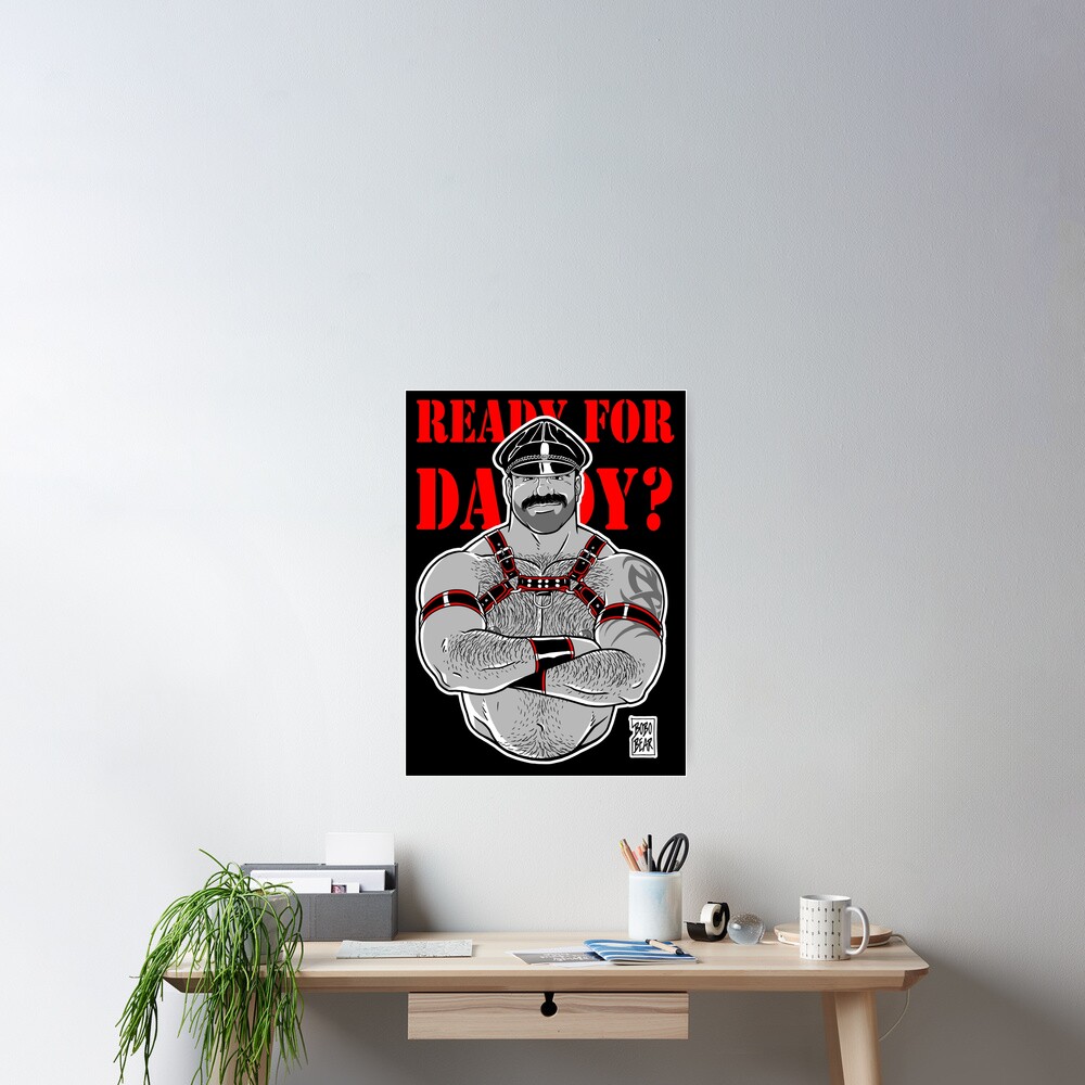 "READY FOR DADDY - RED DETAILS" Poster for Sale by bobobear | Redbubble