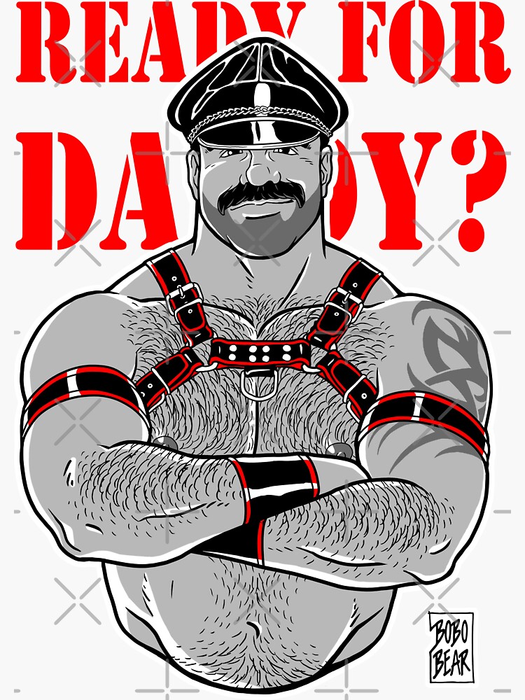 "READY FOR DADDY - RED DETAILS" Sticker by bobobear | Redbubble
