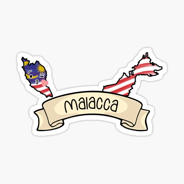 "Malacca" Sticker for Sale by WordsMaps | Redbubble