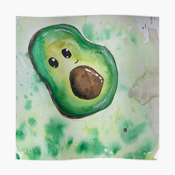 "Cute avocado " Poster for Sale by TigerLillieArt | Redbubble