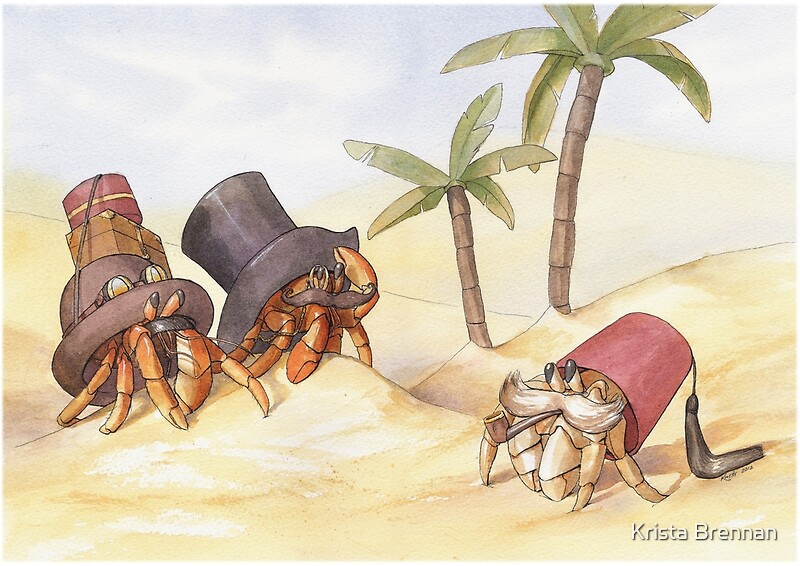"Victorian Hermit Crabs" by Krista Brennan | Redbubble