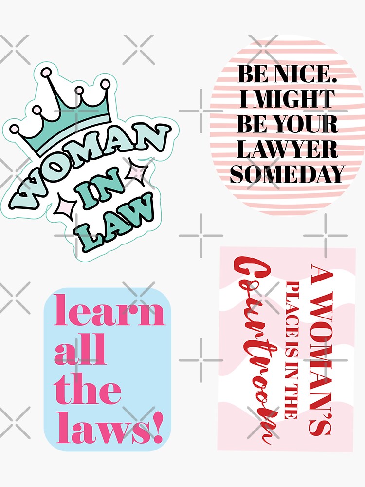 "Sticker Pack for The Future Lawyers | law School Stickers" Sticker for ...