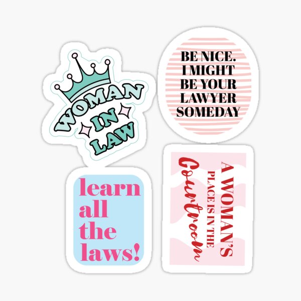 "Sticker Pack for The Future Lawyers | law School Stickers" Sticker for ...