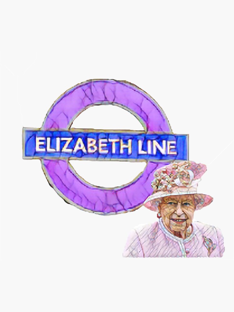"elizabeth line" Sticker for Sale by saamoo | Redbubble