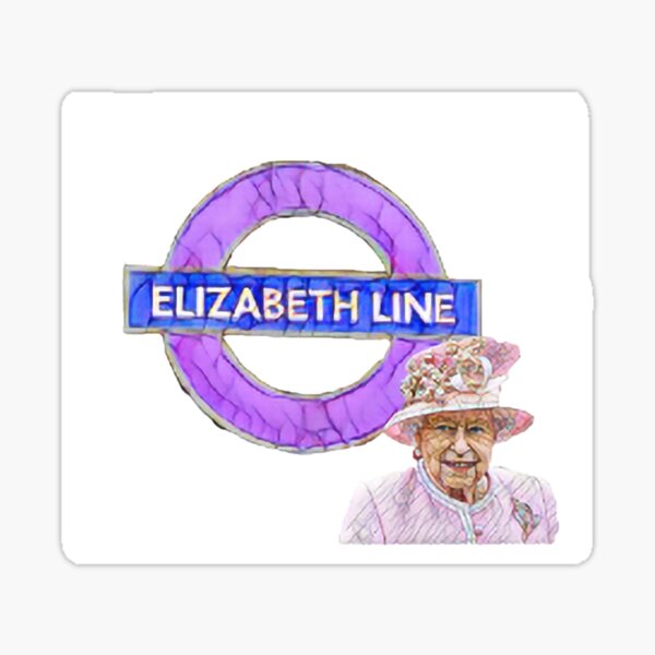 "elizabeth line" Sticker for Sale by saamoo | Redbubble