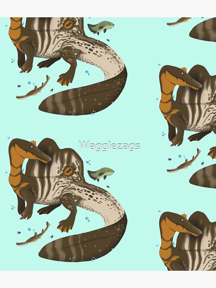 "Spinosaurus" Backpack for Sale by Wagglezags | Redbubble