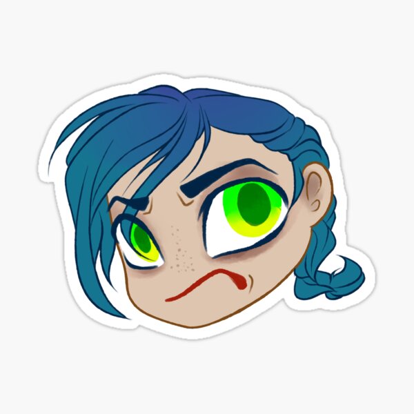 "Jinx - "Jealous"" Sticker for Sale by EnraptureEArts | Redbubble