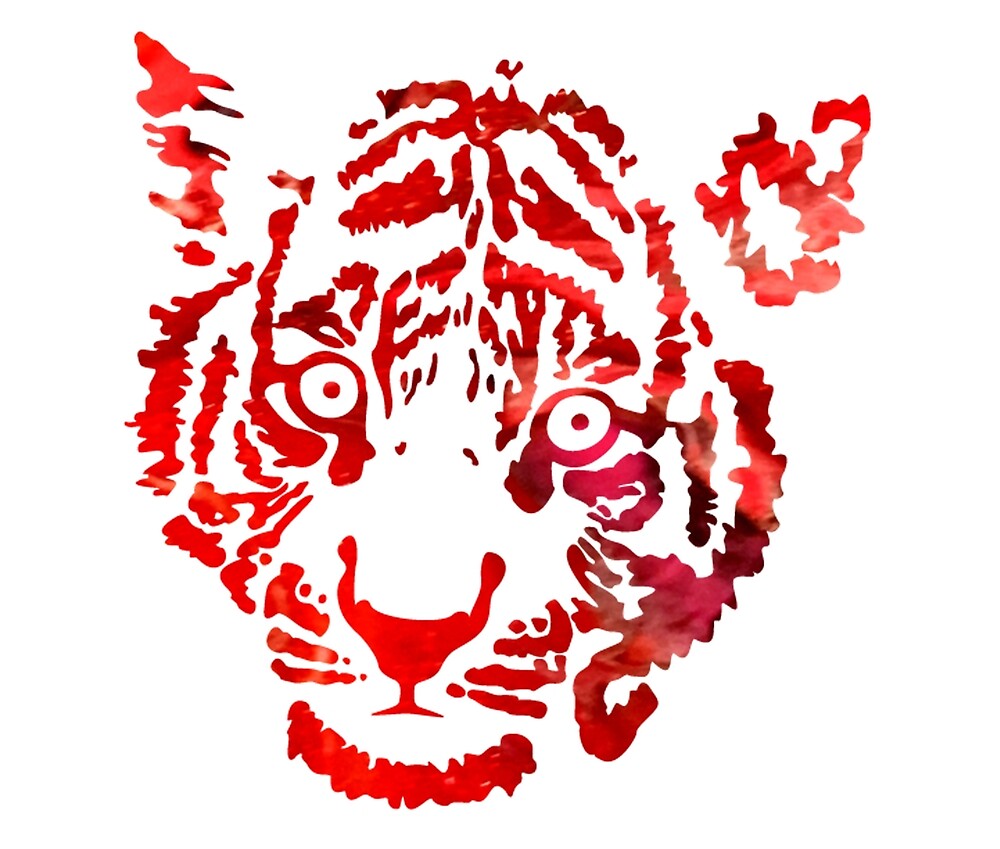 "Tiger Number 5" by TripleMArt | Redbubble