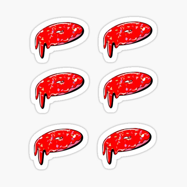 "Sugar Blood Candy Sticker Pack - Hot Pink Donut" Sticker for Sale by ...