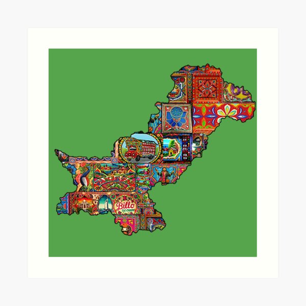 "Truck Art Unique Style Desi Touch - Pakistan Map within Pakintani ...