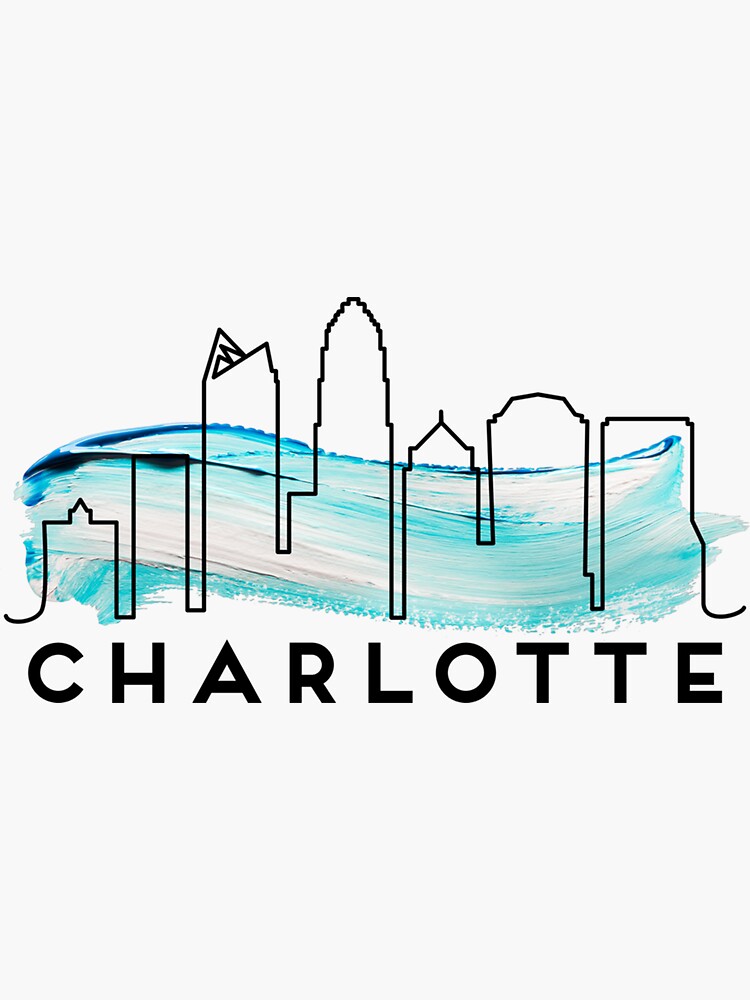 "Charlotte North Carolina Sticker" Sticker by monica45je | Redbubble
