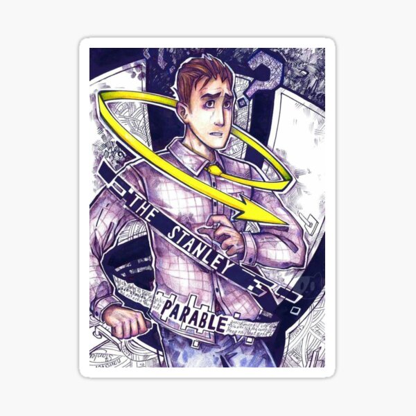 "Stanley parable" Sticker by collinsdrawings | Redbubble