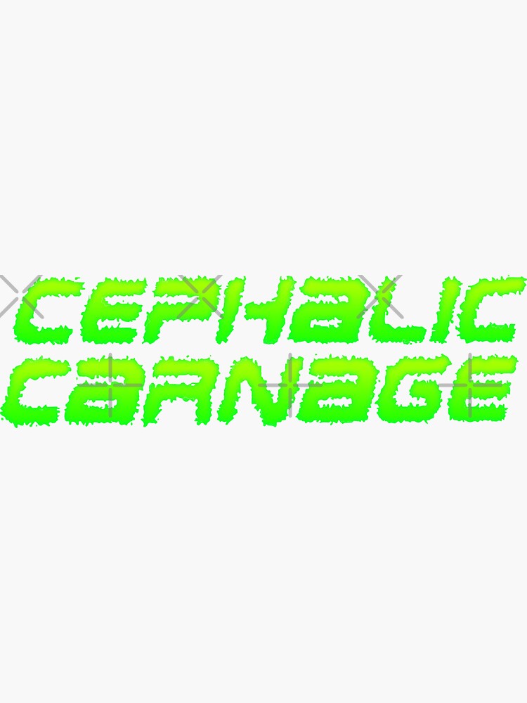 "Cephalic Carnage Logo" Sticker for Sale by SihnoXOnhis | Redbubble