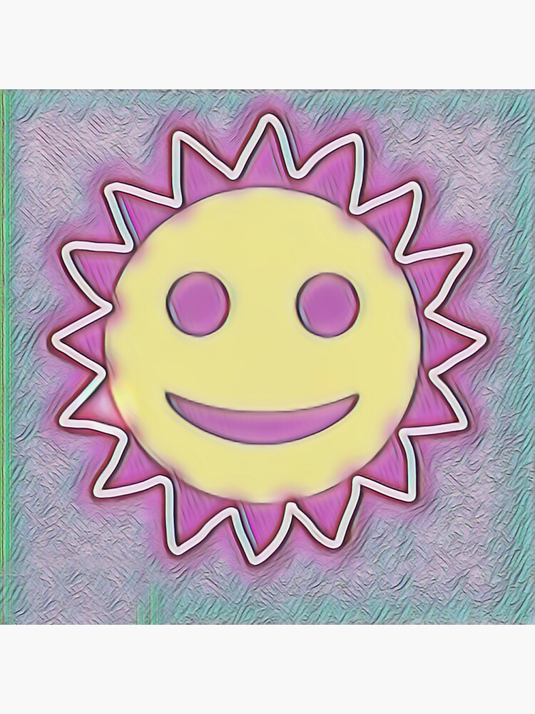 "Animated Sun Sticker " Sticker for Sale by ArtsOfDevil | Redbubble