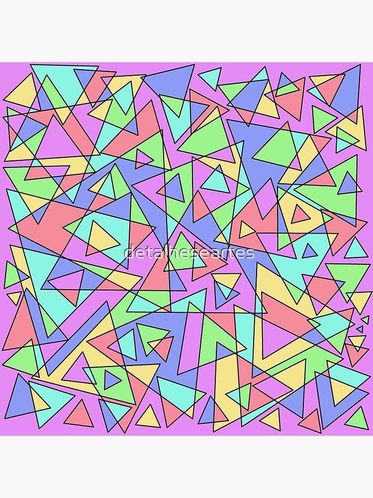 "The purple background with colorful triangles" Poster for Sale by ...