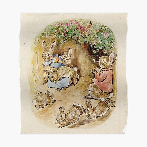 "The Tale of the Flopsy Bunnies (1909) - Beatrix Potter" Poster for ...