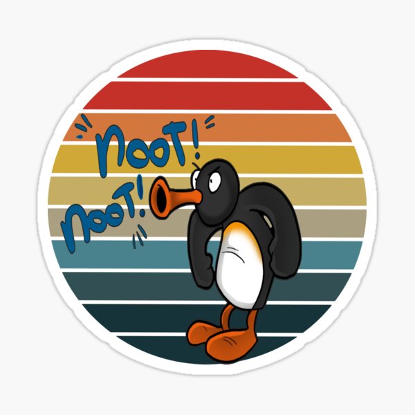 "Angry Pingu - noot noot - Noot Noot Pingu - Noot Pingu" Sticker by ...