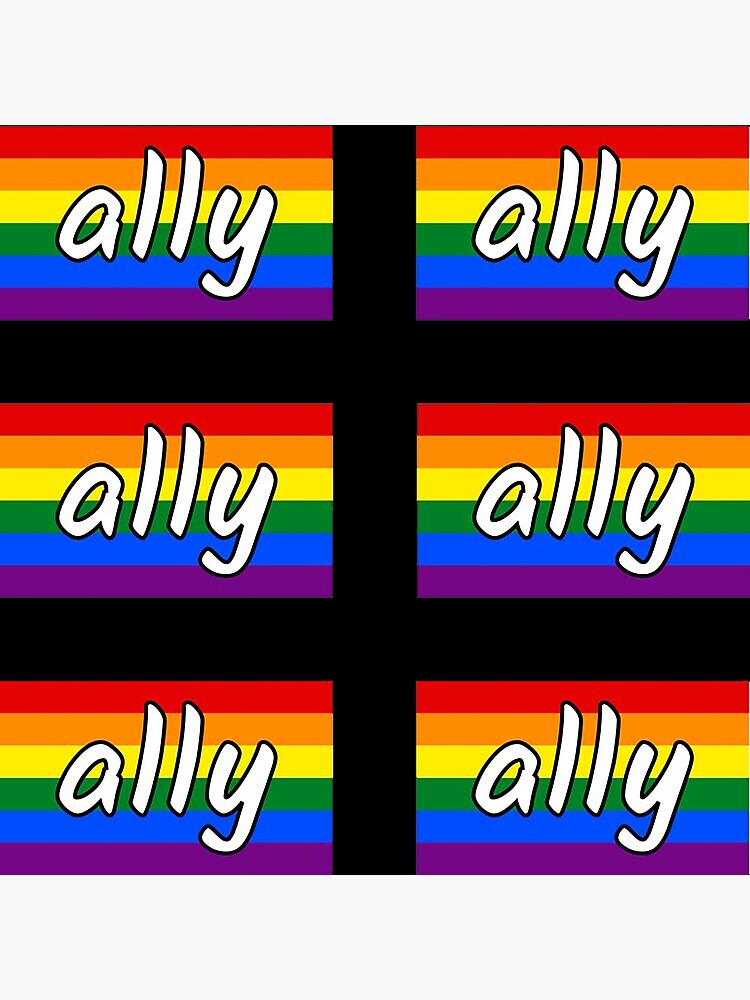 "LGBTQIA+ Ally Flag " Poster for Sale by Design99Hill | Redbubble