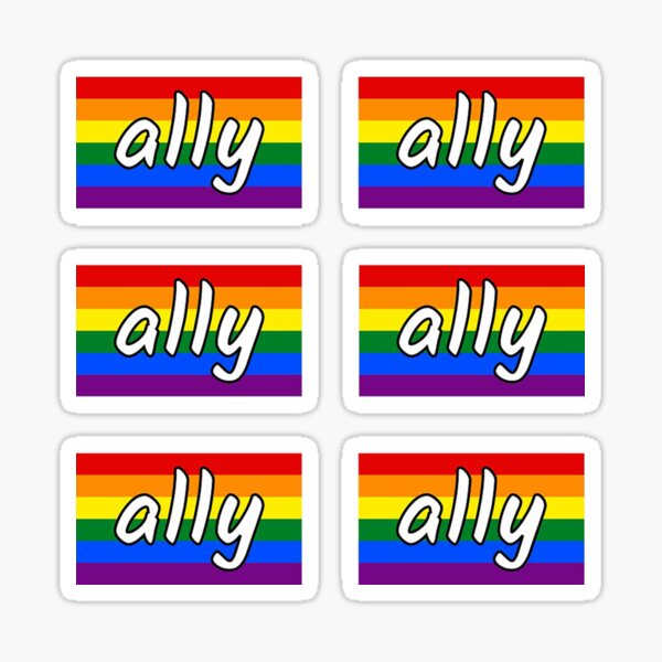 "LGBTQIA+ Ally Flag " Sticker by Design99Hill | Redbubble