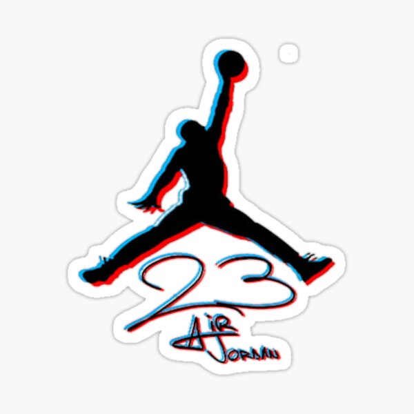 "Jordan glitch, jordan logo, logo, " Sticker for Sale by Alexwrld777 ...