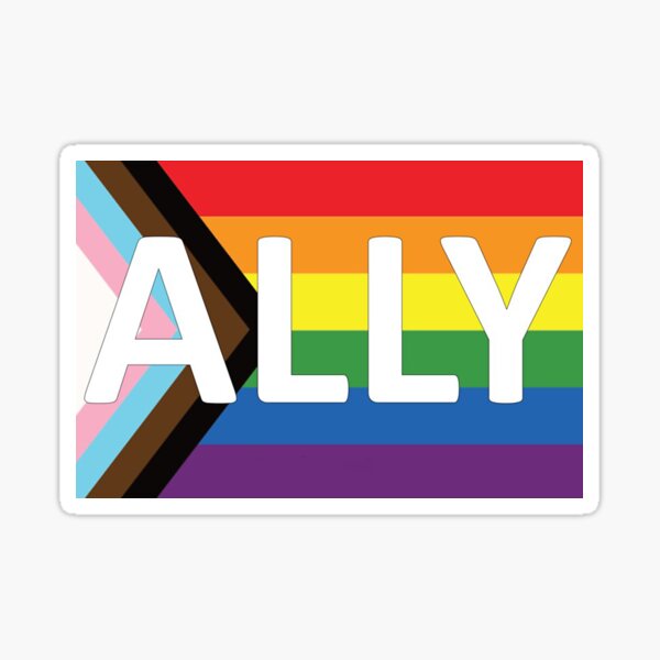 "Ally Flag " Sticker for Sale by Design99Hill | Redbubble