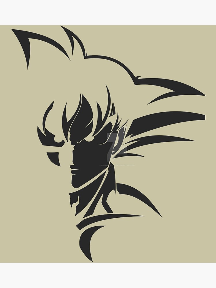 "goku face" Art Print for Sale by TremaHayes | Redbubble