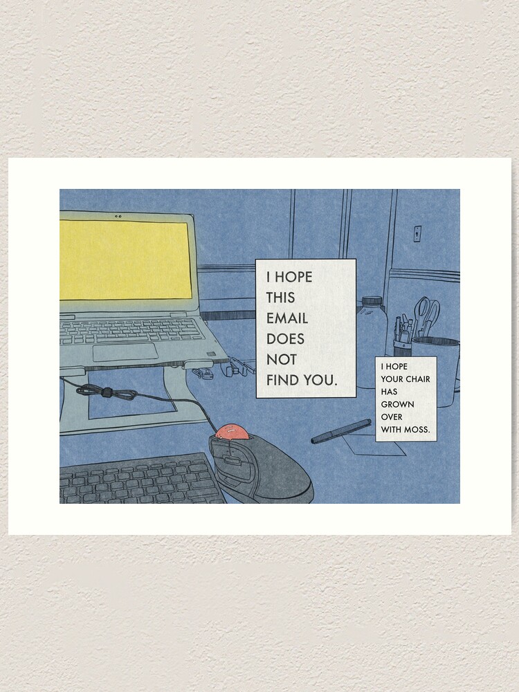 "Lost Email" Art Print for Sale by lombardoink | Redbubble