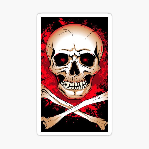 "Skull" Sticker for Sale by kikimor | Redbubble