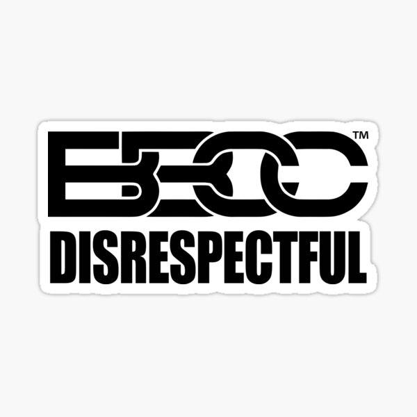 "BBCC Merch Bbcc Disrespectful" Sticker for Sale by SamibShop | Redbubble