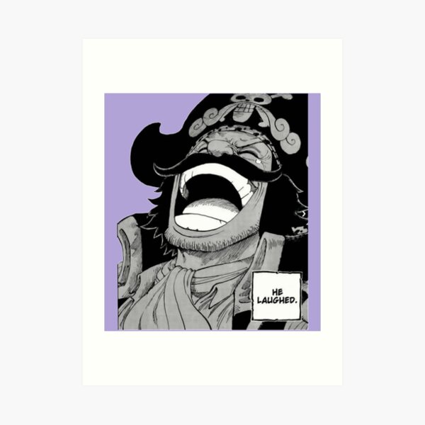 "gol d roger laugh" Art Print for Sale by DelmerHarber | Redbubble